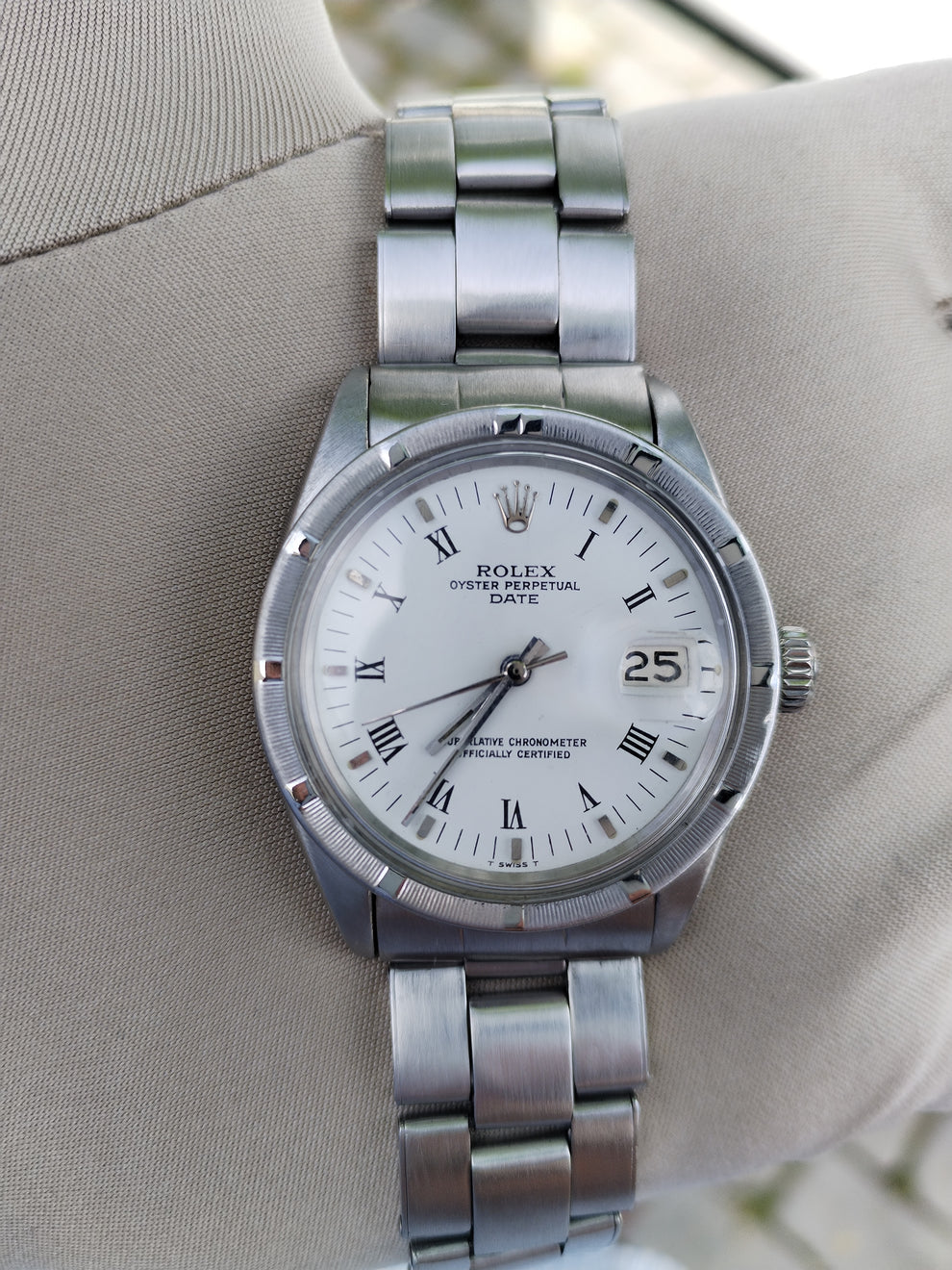 Rolex Date Engine Turned – Piezas del Tiempo